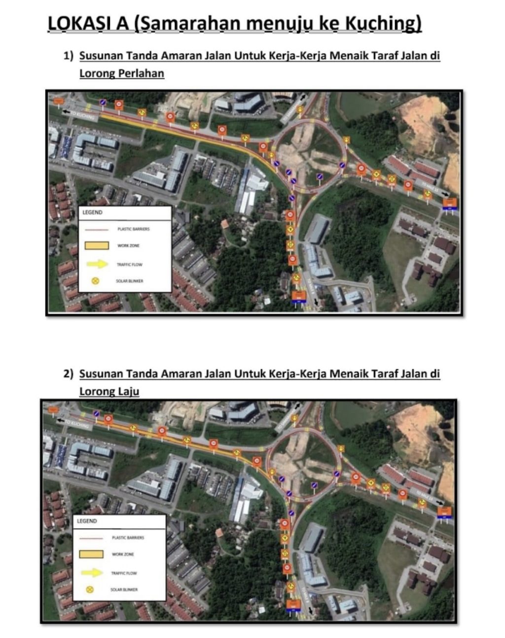 Separuh jalan di bulatan Intan Samarahan ditutup mulai esok - UTUSAN ...