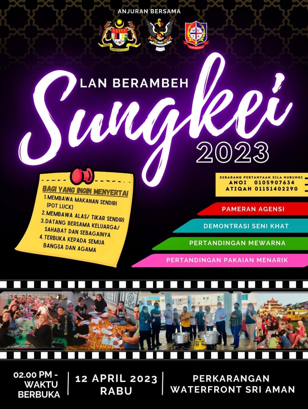 Terbuka kepada semua kaum, Lan Berambeh sungkei di Tebingan Sri Aman ...